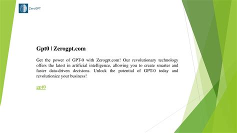 PPT Gpt Zerogpt Com PowerPoint Presentation Free Download ID