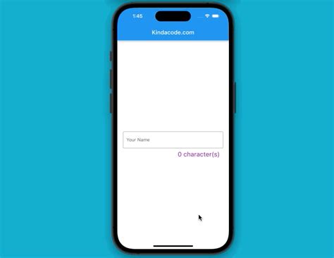 Flutter Add A Character Counter To Textfield Kindacode