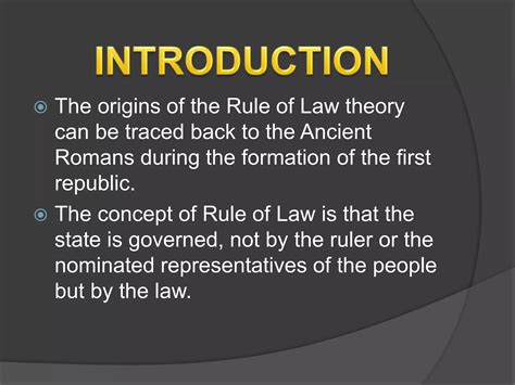 Rule Of Law Pptx