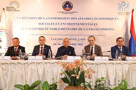 ສະມາຊິກສະມັດຊາລັດຖະສະພາປະເທດທີ່ໃຊ້ ພາສາຝຣັ່ງ ຮ່ວມແລກປ່ຽນຫລາຍບັນຫາສຳຄັນ