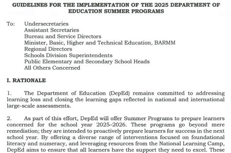 📚 Deped Launches 2025 Summer Programs To Combat Learning Loss In The Philippines
