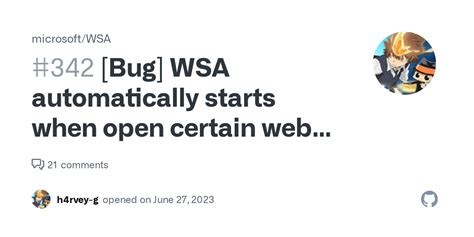 Bug Wsa Automatically Starts When Open Certain Web Links On Windows