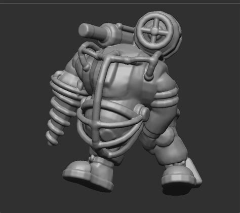 Free Stl File Bioshock Big Daddy Dead・object To Download And To 3d Print・cults