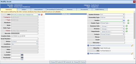 Viewing Asset Details ShowMgr Com