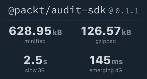 Packtaudit Sdk Bundlephobia