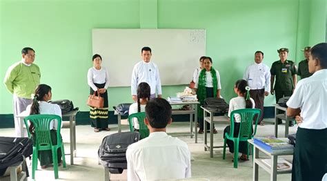 ဧရာဝတီတိုင်းဒေသကြီးအစိုးရအဖွဲ့ဝန်ကြီးချုပ်သည် ကန်ကြီးထောင့်မြို့နယ်ရှိ