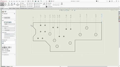 Solidworks Drawing Demo 19 Vertical And Horizontal Ordinate Dimension Youtube