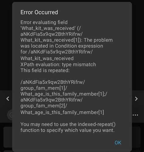 Error Evaluation Field Form Building Kobotoolbox Community Forum