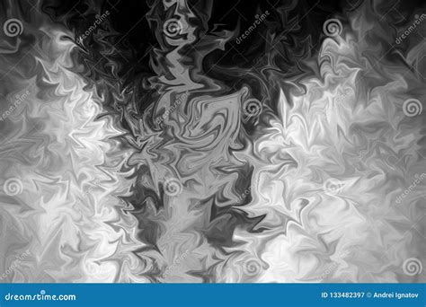 Abstract Gray Black And White Marble Ink Pattern Background Liquify Abstract Pattern With Black