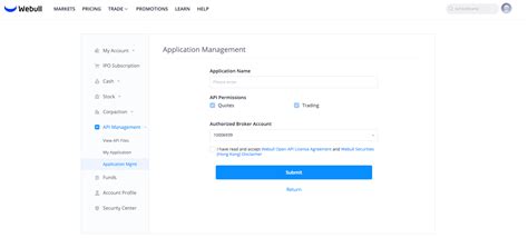 Api Application Webull Api