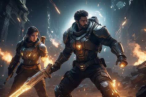 Premium Photo Dynamic Lighting Effects Intense Gaming Scene