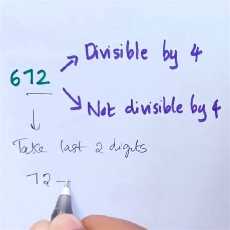 Easy Method To Find A Number Divisible Or Not By 4 Shorts