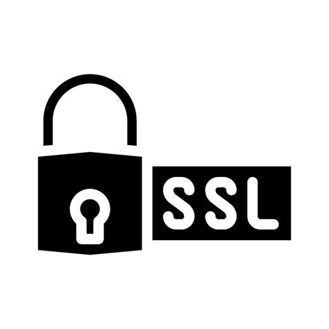 Ssl Secure Sockets Layer Seo Glyph Icon Vector Illustration 41500536 Vector Art At Vecteezy