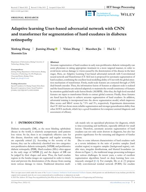 Pdf Adaptive Learning Unet‐based Adversarial Network With Cnn And Transformer For Segmentation