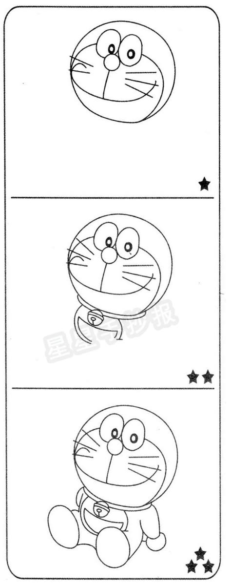 机器猫简笔画怎么画