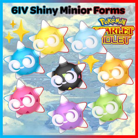Pokemon All Minior Form Shiny Br Gen 9 6iv Everything Is 100 Legal