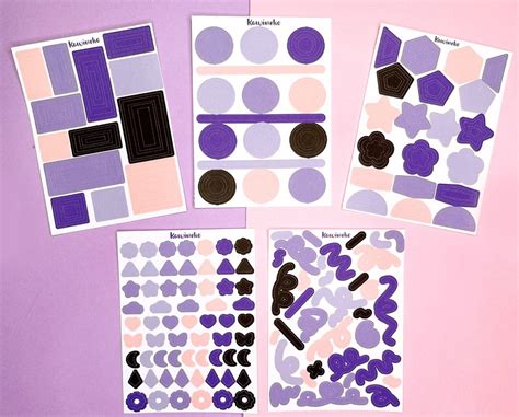 Gengar Color Palette Deco Sticker Sheets Pokemon Kawineko
