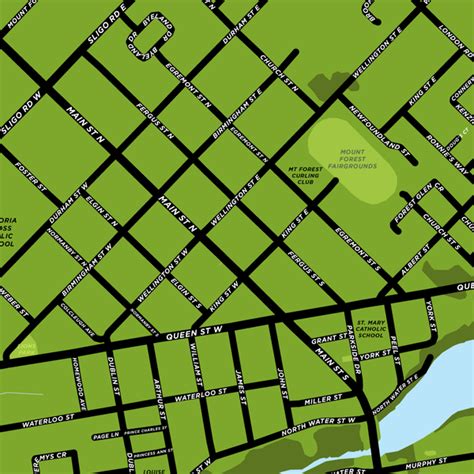 Mount Forest Map Print Jelly Brothers
