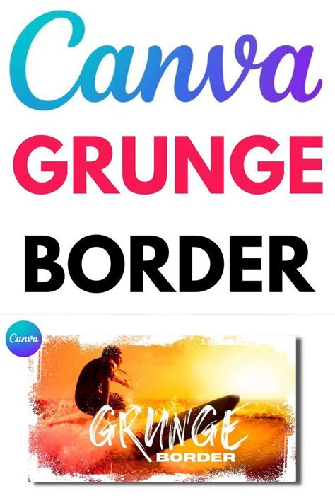 grunge border with brushstrokes in canva canvas learning canva