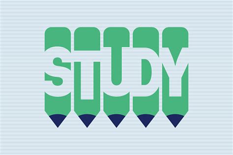 펜 기호 창의적인 아이디어 디자인으로 텍스트를 공부하십시오 연구 타이포그래피 부정적인 공간 단어 벡터 그림 연필 기호 벡터 디자인의 교육 타이포그래피 개념에 대한 스톡 벡터