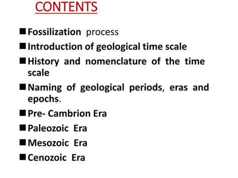 Fossilization Pptx Geology Science