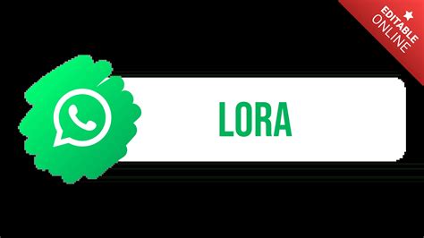 Lora Animated Whatsapp Subscription Interface Button Text Effect