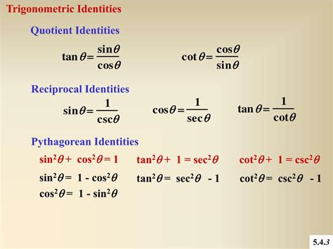 PPT Chapter Trigonometric Identities PowerPoint Presentation Free Download ID