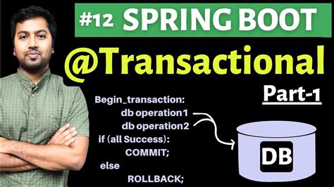 Spring Boot Transactional Annotation Part1 Youtube