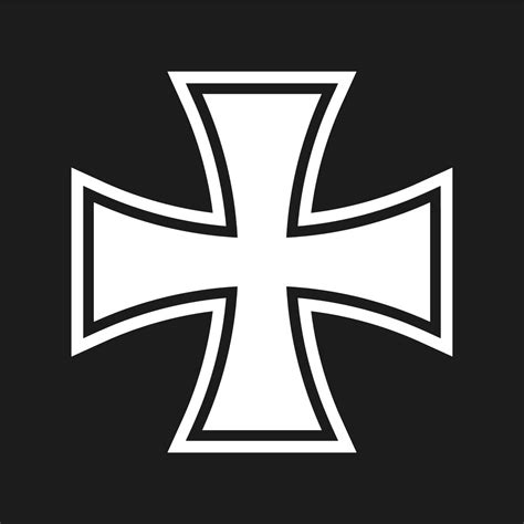 German Cross Iron Cross Vinyl Decal Cross Symbol Sticker Etsy