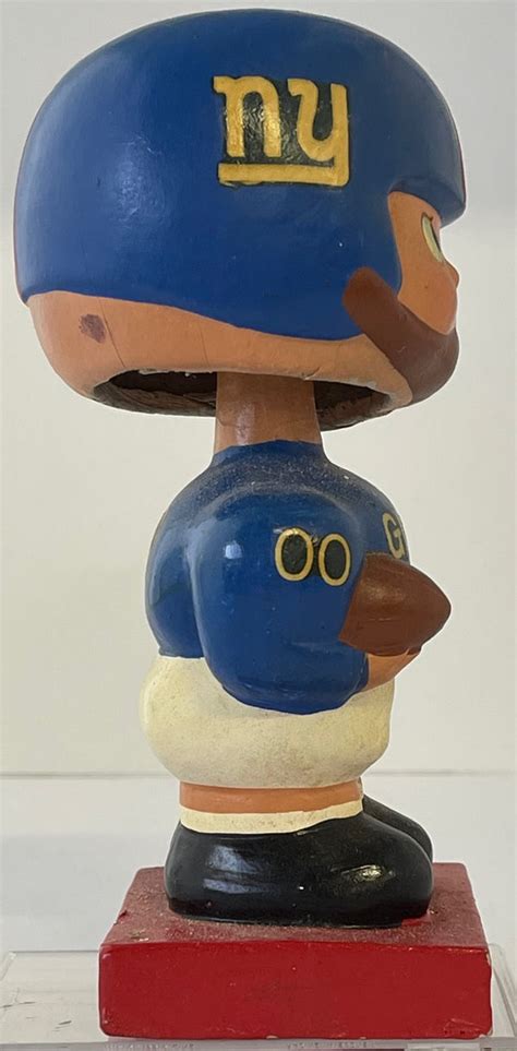 1960s New York Giants Mascot Vintage Bobble Head Nodder Red Base Hollywood Collectibles