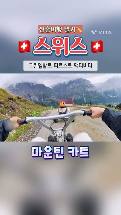 [신혼여행 일기 ] 스위스 그린델발트 피르스트 액티비티 2 마운틴 카트😆 남편이 너무 너무하고 싶어했던 액티비티 진짜 꿀잼 완전 강추 대신 소똥주의‼