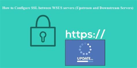 How To Configure Ssl Wsus Upstream And Downstream Servers