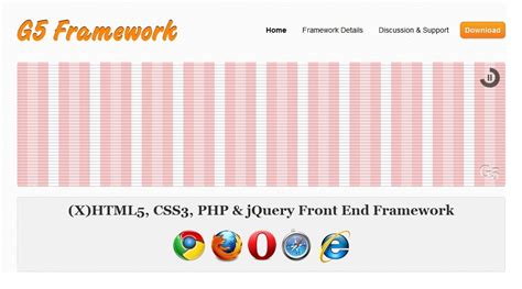 G5 Framework Html5 Web Development Framework Downgraf
