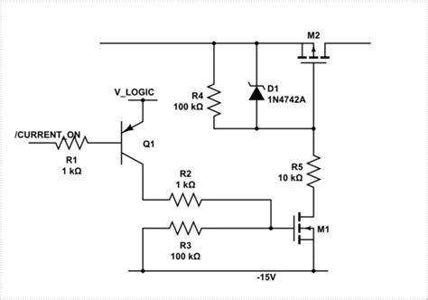 Transistors High Side Switching Of A Current Source With 3 3V Logic Electrical Engineering
