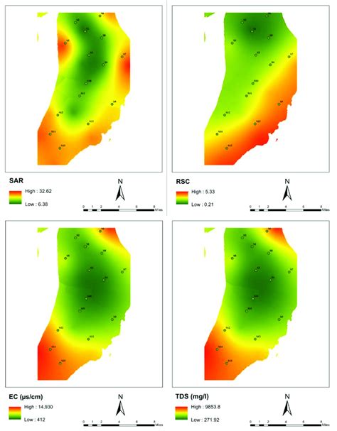 Water Quality Index Map Of The Groundwater For Irrigation Purposes