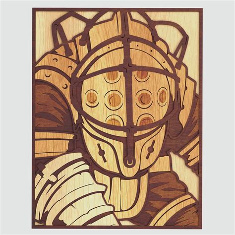 Big Daddy Bioshock Layered Design For Cutting Lasercraftum