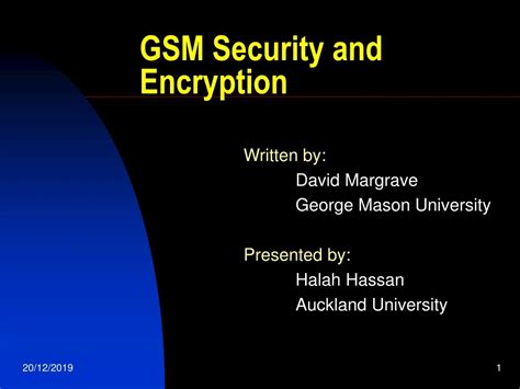 Ppt Gsm Security And Encryption Powerpoint Presentation Free
