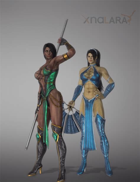 Jade And Kitana Primary Unmasked By Deexie On Deviantart