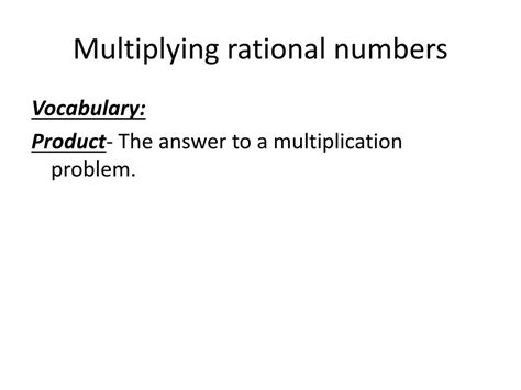 PPT Multiplying Rational Numbers PowerPoint Presentation Free Download ID 2666705