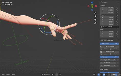 Rigify Rig Isn T Switching Between Ik And Fk And Master Finger Scaling Doesn T Work Animation