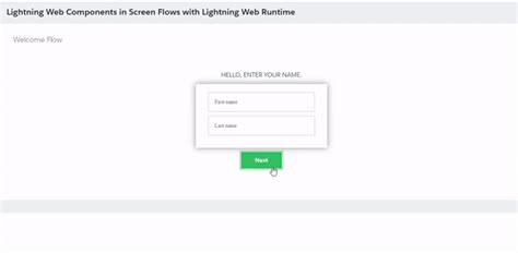 Lwc In Screen Flows With Lightning Web Runtime