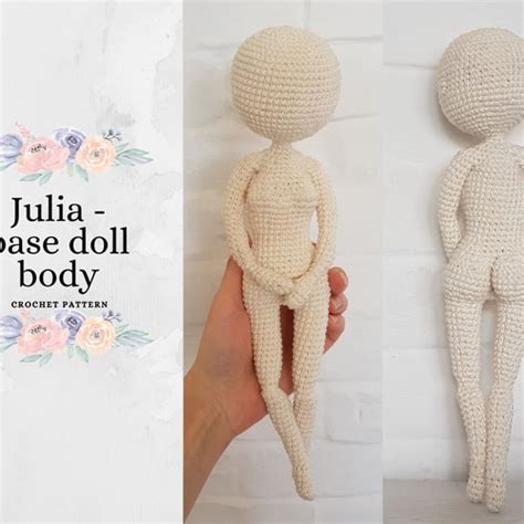 Julia Base Body Feminine Realistic Doll 25 32 Cm Amigurumi Etsy