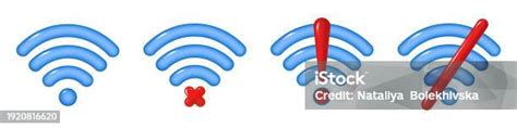 3d Wifi 아이콘 무선 인터넷 표지판 투명한 배경에 고립 된 세트 벡터 일러스트 레이 션 0명에 대한 스톡 벡터 아트 및 기타 이미지 Istock