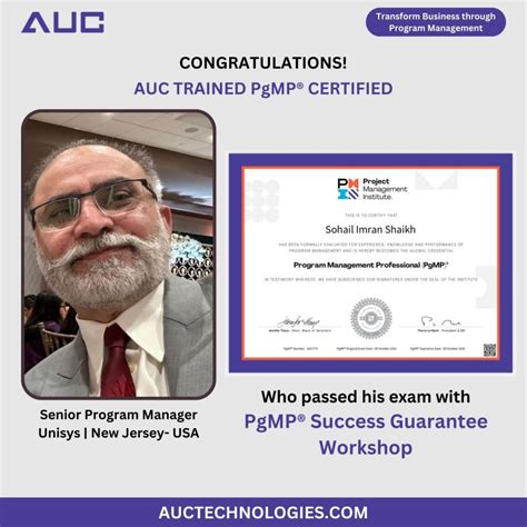 Asad Ullah Chaudhry On Linkedin Auc Pgmp Newjersey Usa Pgmpexam
