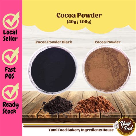 Cocoa Powder Black Cocoa Powder Serbuk Koko 40g 100g Shopee Philippines