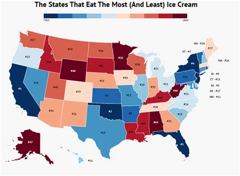 Here Are The States That Eat The Most And Least Ice Cream Zippia