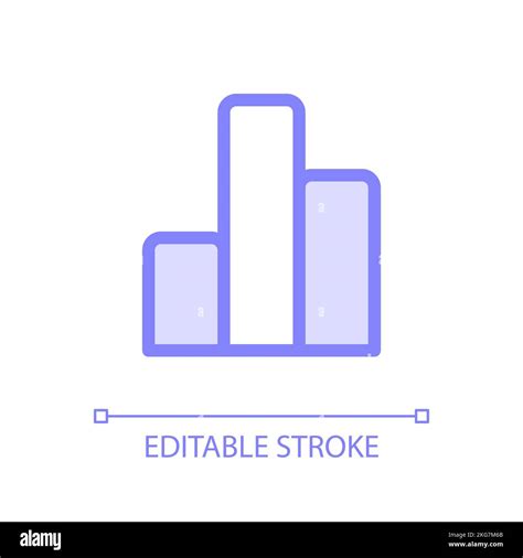 Column Graph Pixel Perfect Glassmorphism Ui Icon Stock Vector Image