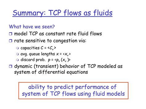 Ppt Performance Models Of Tcp Powerpoint Presentation Free Download