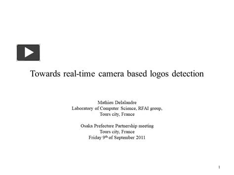 Ppt Towards Real Time Camera Based Logos Detection Powerpoint Presentation Free To Download