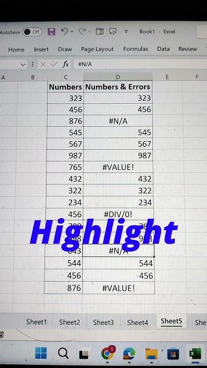 Excel Shortcut To Highlight Errors In Excel 🔥 Excel Shortcut Tricks 💯 Shorts Interview